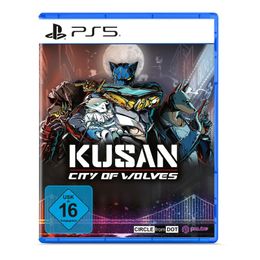 pqube Spielesoftware &raquo;Kusan: City of Wolves&laquo; PlayStation 5 bunt Neo-Noir-Atmosph&auml;re: In einer regendurchtr&auml;nkten Metropole im Pixel-Art-Stil ist Jin 