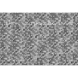 ARCHITECTS PAPER Fototapete &raquo;Atelier 47 Gold Amber&laquo; geometrisch mit Schrift glatt Vlies, Wand, Schr&auml;ge, Decke grau Vlies B/L: 4m x 2,7m