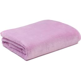 G&ouml;zze Kinderdecke &raquo;Premium Cashmerefeeling&laquo; kuschelig warm lila Polyester B/L: 75cm x 100cm
