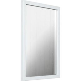 SPINDER DESIGN Wandspiegel &raquo;SENZA&laquo; Metall, Breite 40 cm, Horizontal und vertikal befestigbar wei&szlig; Metall B/H/T: 40cm x 55cm x 3cm