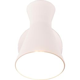 REALITY LEUCHTEN Wandleuchte &raquo;Enzo&laquo; E27 1 Stk. warmwei&szlig; - kaltwei&szlig; Wandspot exkl 1x E27 Leuchtmittel (10W), Kippschalter, schwenkbar wei&szlig; 1, &Oslash; 11,5cm 