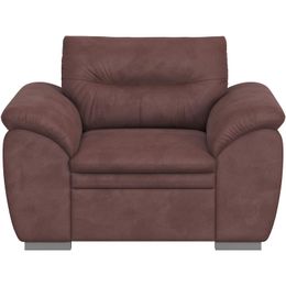 COTTA Sessel &raquo;Leandra&laquo; Polstergarnitur, auch als Set erh&auml;ltlich braun Luxus-Microfaser (100% Polyester);NaturLEDER: Bitte beachten Sie, dass 