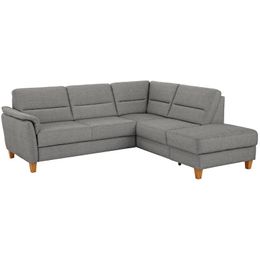 Home Affaire Ecksofa &raquo;Palmera L-Form, B: 236 cm&laquo; optional Schlaffunktion & Bettkasten, Federkern grau 100% Polyester;Struktur (100% Polyester);Luxus-