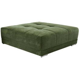 Jockenh&ouml;fer Hocker &raquo;Moldau Hocker&laquo; Mega-Hocker im XXL-Format, Federkern gr&uuml;n Cord: 100% Polyester B/H/T: 120cm x 39cm x 120cm, Cord