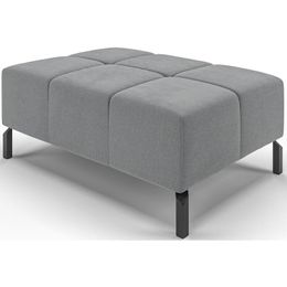 Home Affaire Hockerbank &raquo;Ancona New&laquo; passend zum Ecksofa, auch in Easy care-Bezug + Cord grau 100% Polyester B/H/T: 107cm x 43cm x 71cm, Easy care, 