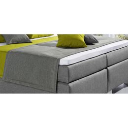 Hapo Tagesdecke &raquo;Plaid&laquo; beidseitig Stoff mit Vlie&szlig;watte versteppt grau Polyester B/L: 240cm x 70cm