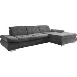 Die PlanBar Ecksofa &raquo;MP-IN17004 L-Form, Breite 331 cm, Kaltschaum-Polsterung&laquo; inkl. Sitztiefenverstellung, wahlweise weitere Funktionen grau 100% 