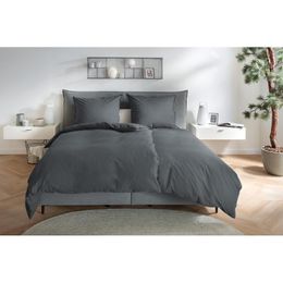 Primera Bettw&auml;sche &raquo;Renforce Stonewashed&laquo; 2 Stk. jedes Teil ein Unikat, gewaschene Used Optik grau Renforc&eacute;, Obermaterial: 100% Baumwolle B/L: 135cm x 200cm, 