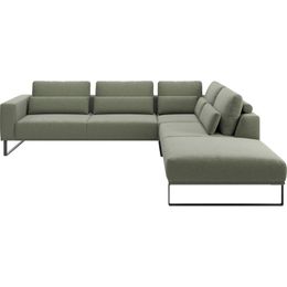 Musterring Ecksofa &raquo;JUSTB! PM100, stilvoller Lounge-Komfort von &laquo; Kollektion Bettina Zimmermann, optionaler Sitzvorzug & Fu&szlig;-Auswahl gr&uuml;n 85% Polyester, 15% 