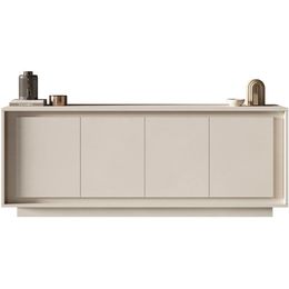 Home Affaire Sideboard &raquo;Sky, B/T 207/50 cm, Kommode/Anrichte/Stauraumschrank, 4 T&uuml;ren&laquo; Softclosing, Korpus & Front 22 mm stark, Rahmen-Optik 