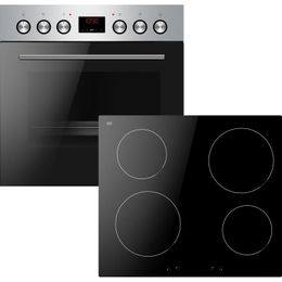Amica Induktions Herd-Set &raquo;EHI 935 333 E&laquo; Steam Clean Backofen Induktionskochfeld, 1 Stk. tlg. Alles im Griff: Timer, klare Sicht, schnell sauber schwarz 