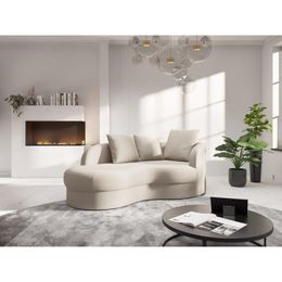 Sit & More sit&more Recamiere &raquo;Samba&laquo; moderne organische Form, inkl. 3 loser R&uuml;ckenkissen beige 95% Polyester, 5% Polyamid B/H/T: 208cm x 76cm x 120cm, 