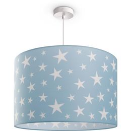 Paco Home Pendelleuchte &raquo;Capri 315&laquo; E27 Kinderlampe Deckenlampe LED Kinderzimmer Sternenhimmel Motiv E27 wei&szlig; 1, &Oslash; 45,5cm H: 27cm