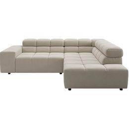 Home Affaire Ecksofa &raquo;Ancona, Ecksofa, incl. Kopfteilverstellung, Breite 249 cm, L-Form&laquo; wahlweise elektrische Sitztiefenverstellung beige 88% 