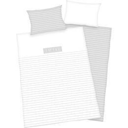 Baby Best Babybettw&auml;sche &raquo;Hello Kitty&laquo; mit liebevollem Motiv und Schriftzug wei&szlig; Renforc&eacute; (Bio-Baumwolle), Obermaterial: 100% Baumwolle B/L: 100cm x 135cm, 1 