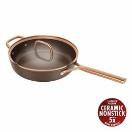 Zwilling Schmorpfanne &raquo;Milano, Pfanne mit Glasdeckel&laquo; Aluminium 1 tlg. Keramik-Antihaftbeschichtung, Induktion, Made in Italy &Oslash; 28cm + H&ouml;he 9,7cm