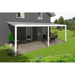Skan Holz Terrassendach &raquo;Garda&laquo; BxT: 648x307 wei&szlig; Aluminium, Polycarbonat (PC) B/H/T: 648cm x 239cm