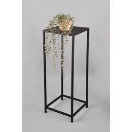 Mirrors and More Beistelltisch &raquo;Veronika&laquo; schwarzes Metallgestell schwarz B/H/T: 31cm x 80cm x 31cm