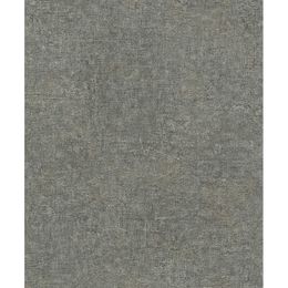 marburg Vliestapete meliert unifarben moderne Tapete f&uuml;r Wohnzimmer Schlafzimmer K&uuml;che grau Vlies B/L: 0,53m x 10,05m