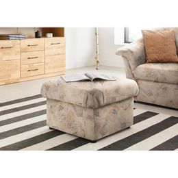 DOMO collection Hocker &raquo;Pegnitz&laquo; braun 100% Polyester B/H/T: 60cm x 39cm x 60cm, Luxus-Microfaser