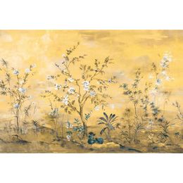 Komar Vliestapete &raquo;Vlies - Mandarin - Gr&ouml;&szlig;e 368 x 248 cm&laquo; bedruckt glatt Wohnzimmer, Schlafzimmer gold Vlies B/L: 368m x 248m, Rollen: 1