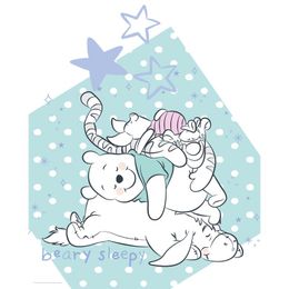 Komar Bild &raquo;Winnie the Pooh Beary Sleepy&laquo; Disney 1 Stk. tlg. Wandbild zur Dekoration im Kinderzimmer - ohne Rahmen bunt Holz, Papier B/H/T: 40cm x 50cm, 