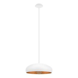 Eglo H&auml;ngeleuchte &raquo;MOGANO 1&laquo; E27 1 Stk. H&auml;ngelampe Vintage aus Stahl, Kupfer, Esstischlampe, E27 wei&szlig; 1, &Oslash; 40cm H: 110cm, 1 Stk.
