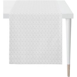 Apelt Tischl&auml;ufer &raquo;Match&laquo; grau PVC, Polyester B/L: 140cm x 46cm, rechteckig