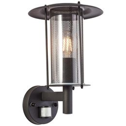 Brilliant Au&szlig;en-Wandleuchte &raquo;Detroit&laquo; E27 H&ouml;he 32,5 cm, E27, Metall/Kunststoff, schwarz matt schwarz 1, H: 32,5cm