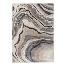 Kayoom Teppich &raquo;Firenze 486&laquo; rechteckig 22 mm H&ouml;he Kurzflor, Modernes Muster, Fu&szlig;bodenheizungsgeeignet, Wohnzimmer beige Polypropylen B : 140cm 1 Stk., 22mm,