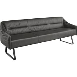 Musterring Essbank &raquo;JustB! SP500&laquo; 1 Stk. tlg. Metallkufe schwarz, verschiedene Farben, Breite 220 oder 250 cm grau B/H/T: 262cm x 86cm x 70cm, Longlife Xtra-