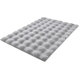 Kleine Wolke Badematte &raquo;Cloud, Badvorleger, Badezimmer Teppich&laquo; H&ouml;he 28 mm rutschhemmend beschichtet fu&szlig;bodenheizungsgeeignet Badteppich, Uni Farben, Hoch-Tief 