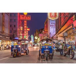 papermoon Fototapete &raquo;BANGKOK-TUK TAXI CHINATOWN&laquo; bunt Vlies B/L: 3m x 2,23m, Bahnen: 6 Stk.