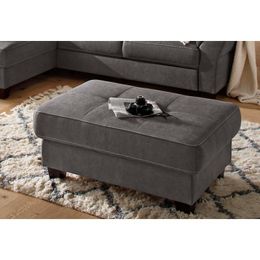 OTTO home Hocker &raquo;Solvei&laquo; grau B/H/T: 104cm x 45cm x 72cm, Luxus-Microfaser Lederoptik