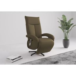 Sit & More sit&more TV-Sessel &raquo;Amica, inkl. Kopfteilverstellung & Drehfunktion&laquo; wahlweise mit 2 Motoren, Akku und Aufstehhilfe gr&uuml;n NaturLEDER ,mit 2 Motoren,mit