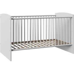 wimex Babybett &raquo;York&laquo; 3-fach h&ouml;henverstellbar, mit Schlupfsprossen aus Massivholz wei&szlig; Holzwerkstoff Liegefl&auml;che B/L: 70cm x 140cm, kein H&auml;rtegrad