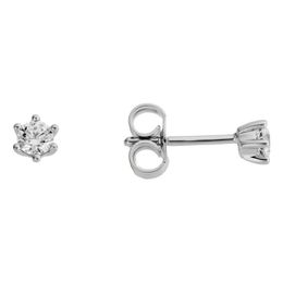 Firetti Damen Paar Ohrstecker &raquo;Schmuck Geschenk Gold 333 Ohrschmuck Ohrringe Solit&auml;r Lab Grown&laquo; mit Brillanten silber 4mm, 0,25 VS = sehr kleine 