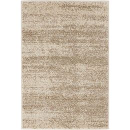 MyFlair Teppich &raquo;Good Times, LAGERR&Auml;UMUNG&laquo; rechteckig 13 mm H&ouml;he Kurzflor, gewebt, melierte Optik, ideal im Wohnzimmer & Schlafzimmer beige Polypropylen (PP) 