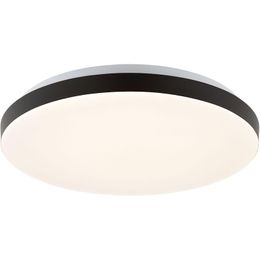 Brilliant LED Deckenleuchte &raquo;Livio&laquo; LED-Modul 1 Stk. Warmwei&szlig; 3000 Kelvin, wei&szlig;/schwarz schwarz-wei&szlig; 1, &Oslash; 28,5cm H: 6,5cm, 1 Stk.