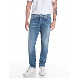 Replay Herren Straight-Jeans &raquo;GROVER&laquo; in vielen verschiedenen Waschungen, mit Stretch blau 30, L&auml;nge 34