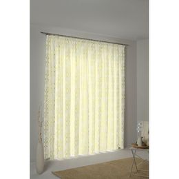 Adam Vorhang &raquo;Wave&laquo; Kr&auml;uselband 1 Stk. tlg. aus Leinen und Bio-Baumwolle bunt Jacquard, Baumwolle (Bio-Baumwolle), Leinen 145cm, Kr&auml;uselband, 145cm
