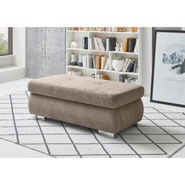 Die PlanBar Hocker &raquo;MP-IN16037&laquo; mit Stauraum braun 90% PES 10% PA B/H/T: 129cm x 47cm x 64cm, Chenille