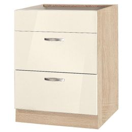 Wiho-K&uuml;chen wiho K&uuml;chen Unterschrank &raquo;Flexi&laquo; Breite 60 cm beige B/H/T: 60cm x 82cm x 57cm