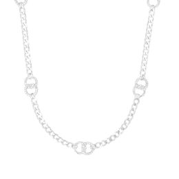 JOOP! Damen JOOP! Collier mit Zirkonia (synth.) Silber 925 (Sterlingsilber), L: 45 B: 3,7mm