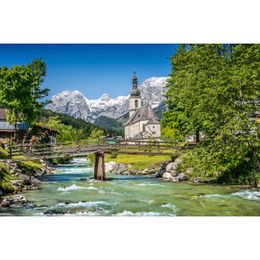papermoon Fototapete &raquo;Bavarian Alps&laquo; glatt bunt Vlies B/L: 4m x 2,6m, Bahnen: 8 Stk.