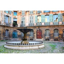 papermoon Fototapete &raquo;Hof Aix-en-Provence&laquo; bunt Vlies B/L: 3m x 2,23m, Bahnen: 6 Stk.