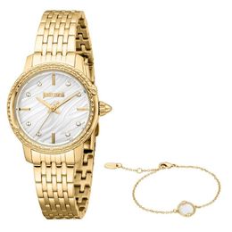 JUST cavalli time Damen Quarzuhr &raquo;Euforia&laquo; Armbanduhr, Damenuhr, Edelstahlarmband, Ideal auch als Geschenk silber Einheitsgr&ouml;&szlig;e