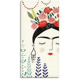 Artland Leinwandbild &raquo;Fridas Traum Collektion B&laquo; Bilder von Frauen 1 Stk. tlg. auf Holzrahmen gespannt bunt Leinwand B/H/T: 20cm x 40cm, Leinwandbild Bilder 