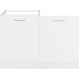 KOCHSTATION Sp&uuml;lenschrank &raquo;KS-Visby&laquo; Breite 60 cm, inkl. T&uuml;r/Sockel f&uuml;r Geschirrsp&uuml;ler wei&szlig; B/H/T: 60cm x 82cm x 60cm