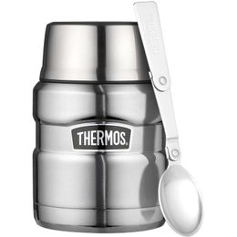 Thermos Thermobeh&auml;lter &raquo;Stainless King&laquo; Randvollvolumen: 470 ml, F&uuml;llmenge / Volumen: 330-350 ml silber Edelstahl B/H/L: 14,2cm